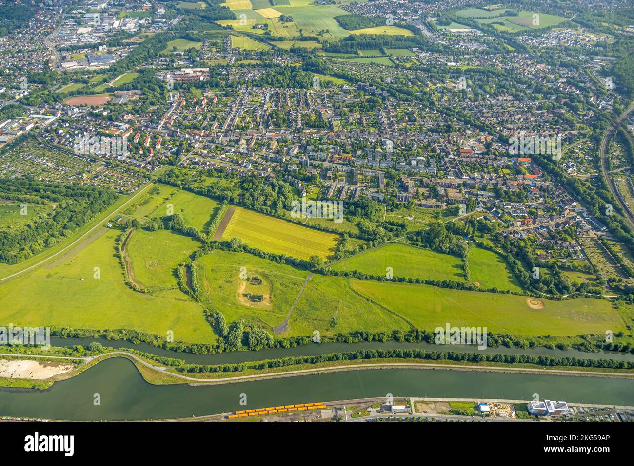 Aerial view, housing estate between Großer Sandweg and Nordenstiftsweg ...