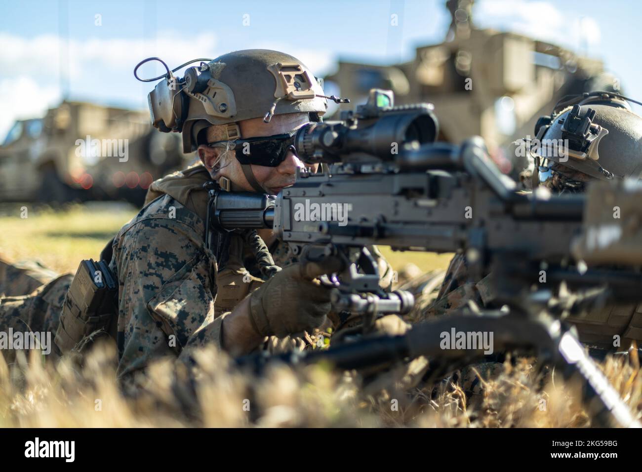 A U.S. Marine with 3d Littoral Combat Team, 3d Marine Littoral Regiment ...