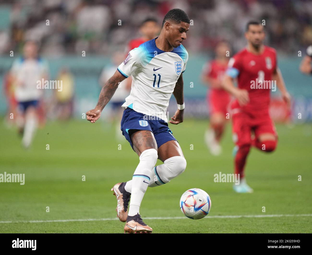 Marcus Rashford of England during the Qatar 2022 World Cup match, group ...