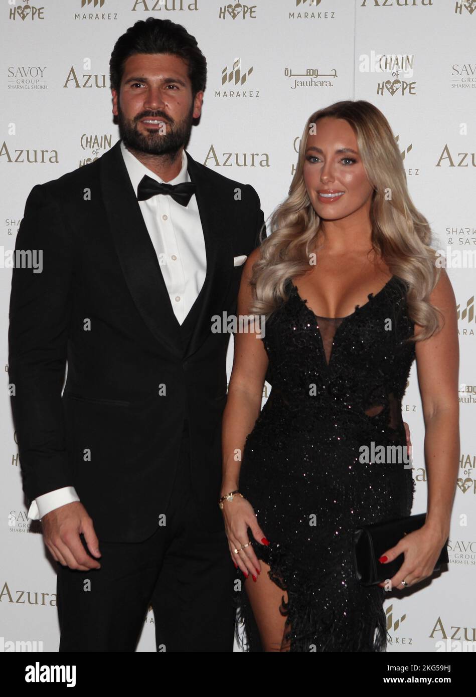 London, UK. Dan Elgar and Amber Turner at the Chain of Hope Gala 2022 ...