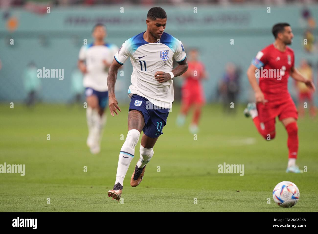 Marcus Rashford of England during the Qatar 2022 World Cup match, group ...