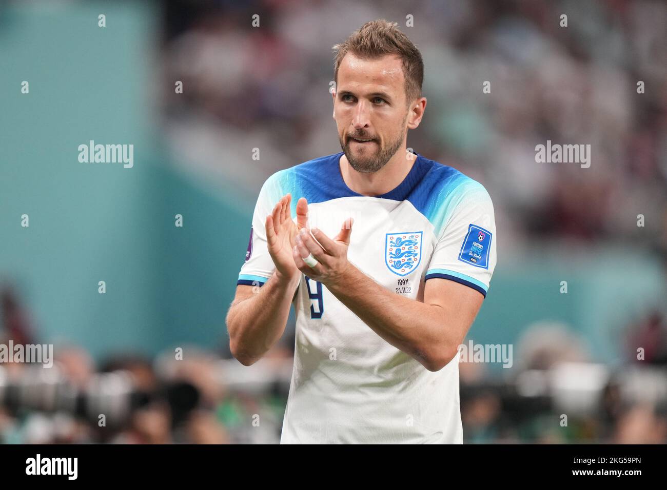 Harry Kane of England during the Qatar 2022 World Cup match, group B ...