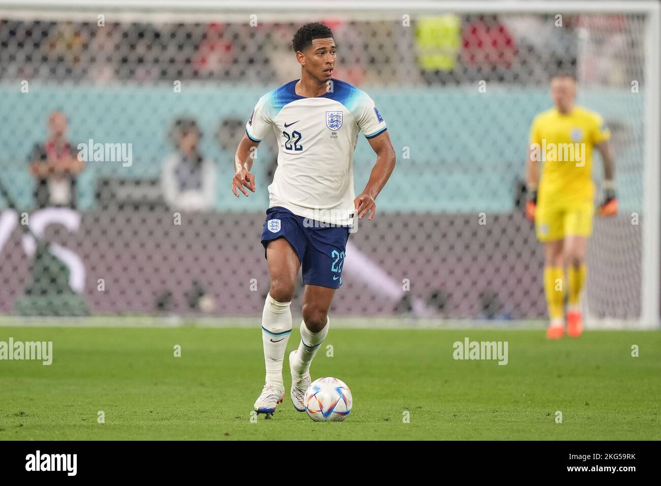 Jude Bellingham of England during the Qatar 2022 World Cup match, group ...