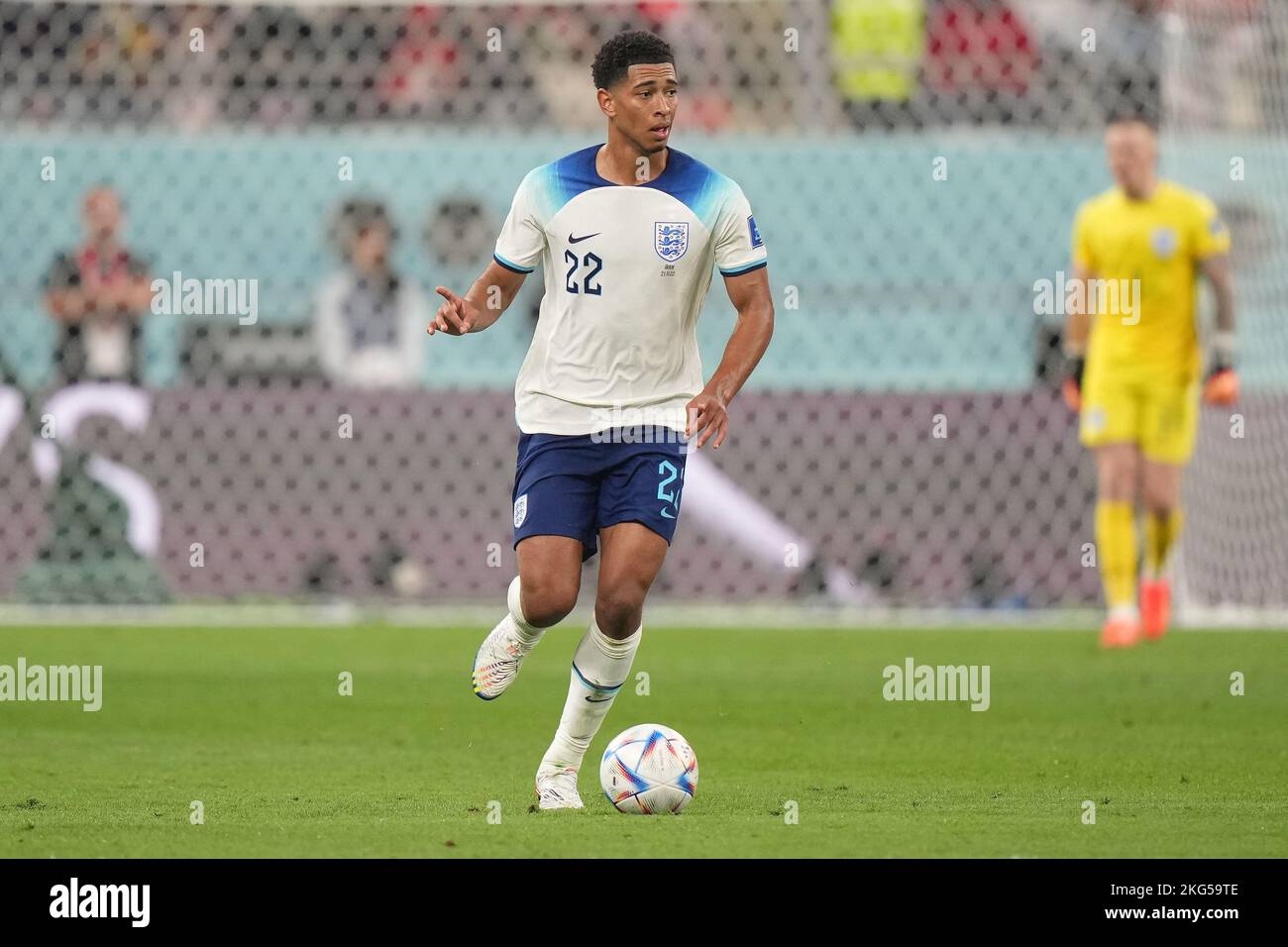 Jude Bellingham of England during the Qatar 2022 World Cup match, group ...