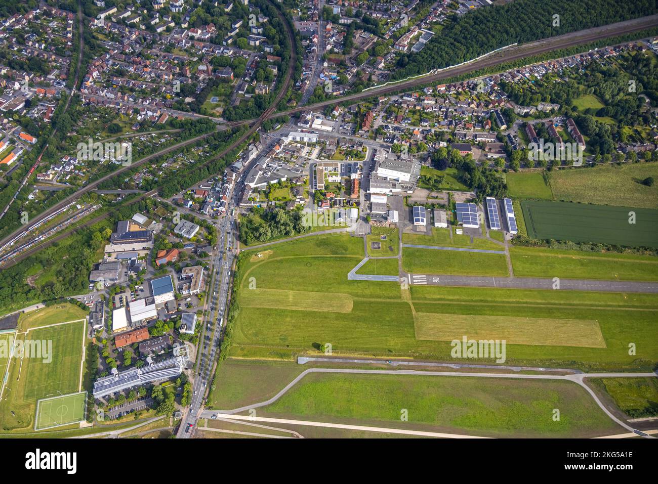Aerial view, Hamtec Hammer Technologie- und Gründerzentrum, Hamm ...