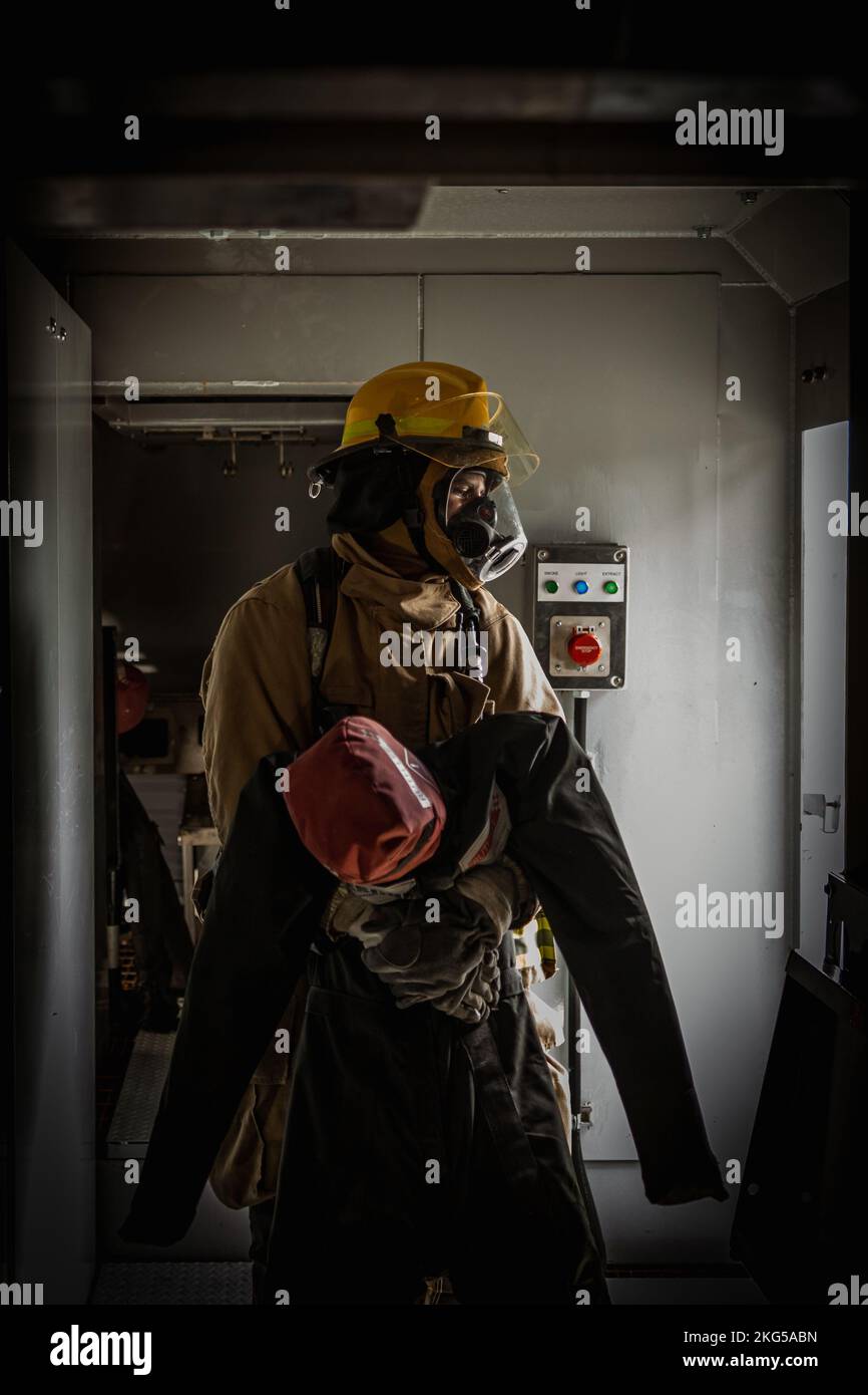 An Aircraft rescue and firefighting Marine with Headquarters and ...