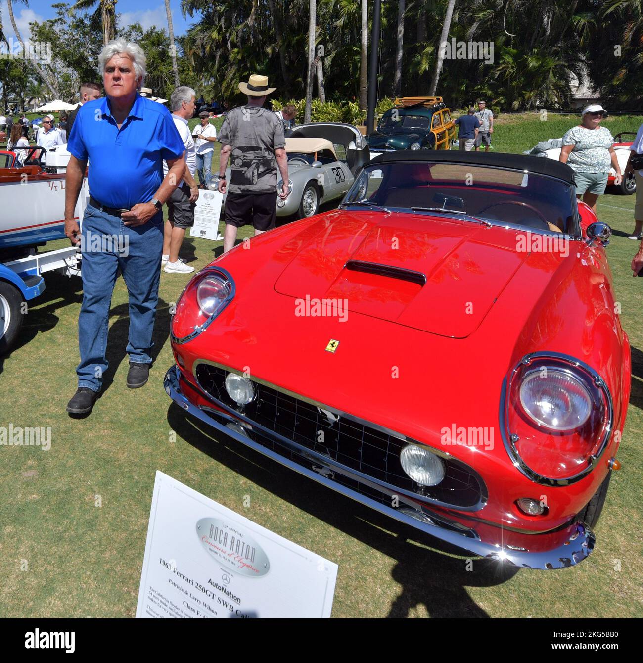 BOCA RATON, FL- FEBRUARY 25: Jay Leno, Wayne Carini and actor Tim Allen ...