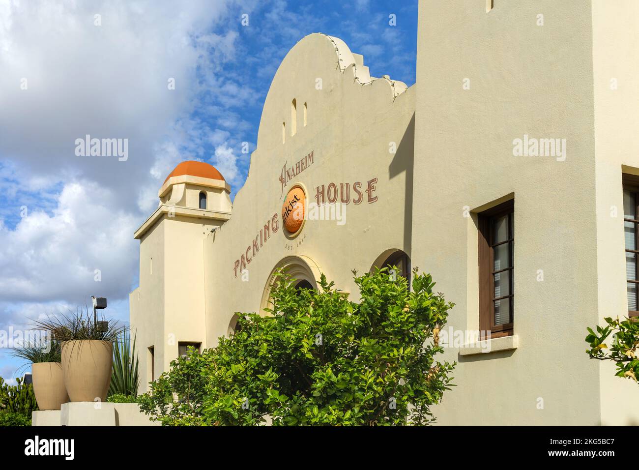 Anaheim, CA, USA – November 2, 2022: Exterior of the historic Sunkist ...