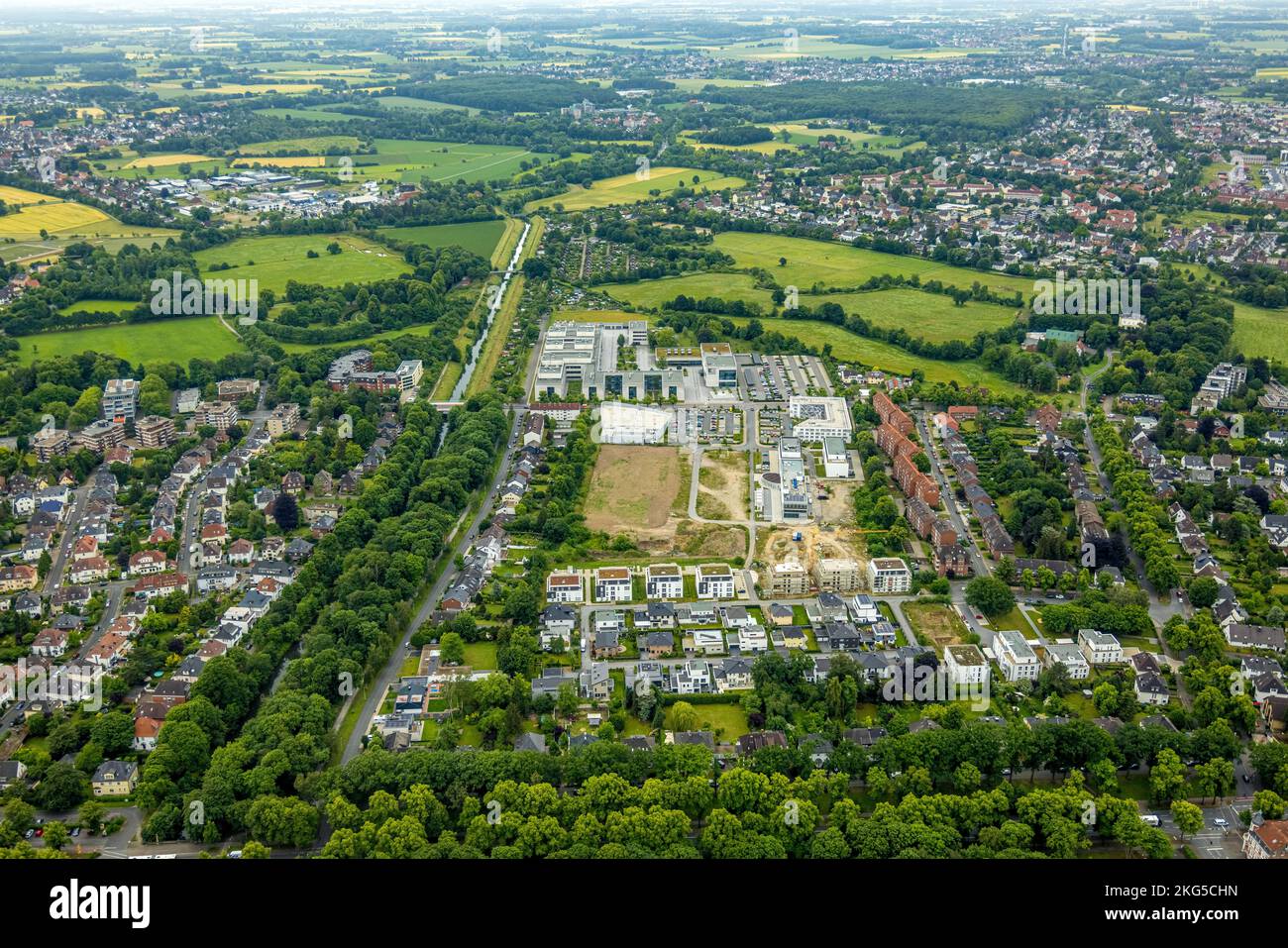 Aerial view, Hamm-Lippstadt University of Applied Sciences, HSHL, Hamm ...