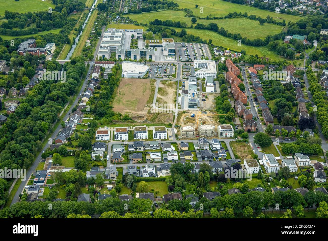 Aerial view, Hamm-Lippstadt University of Applied Sciences, HSHL, Hamm ...