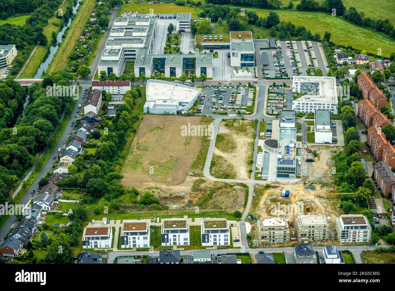 Aerial view, Hamm-Lippstadt University of Applied Sciences, HSHL, Hamm ...