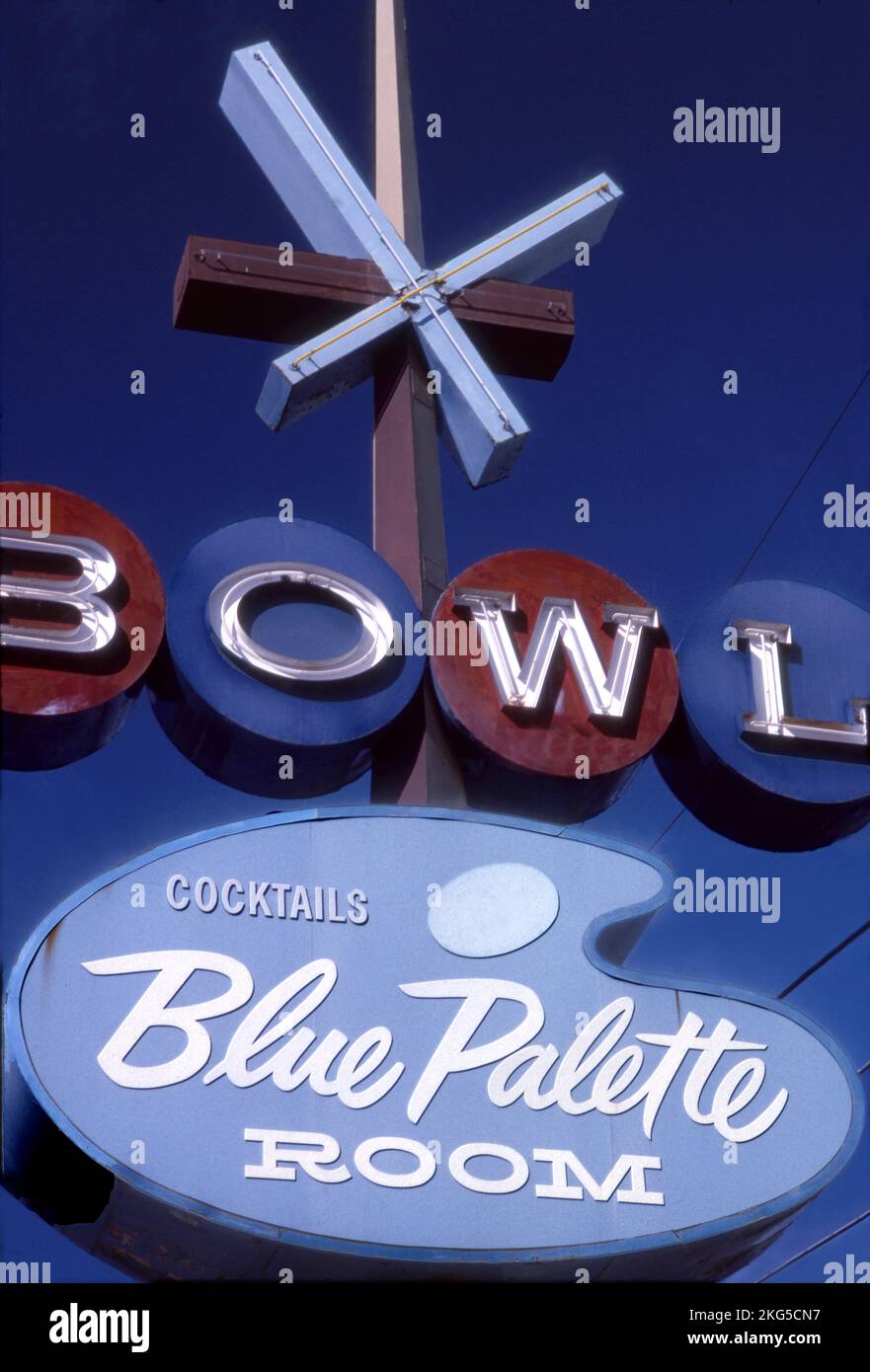 Bowling sign california hi-res stock photography and images - Alamy