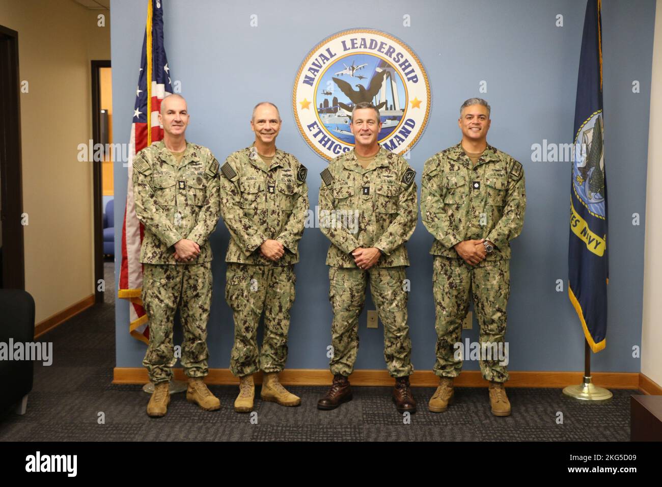 Rear Adm. Pete Garvin, center-right, commander, Naval Education and ...