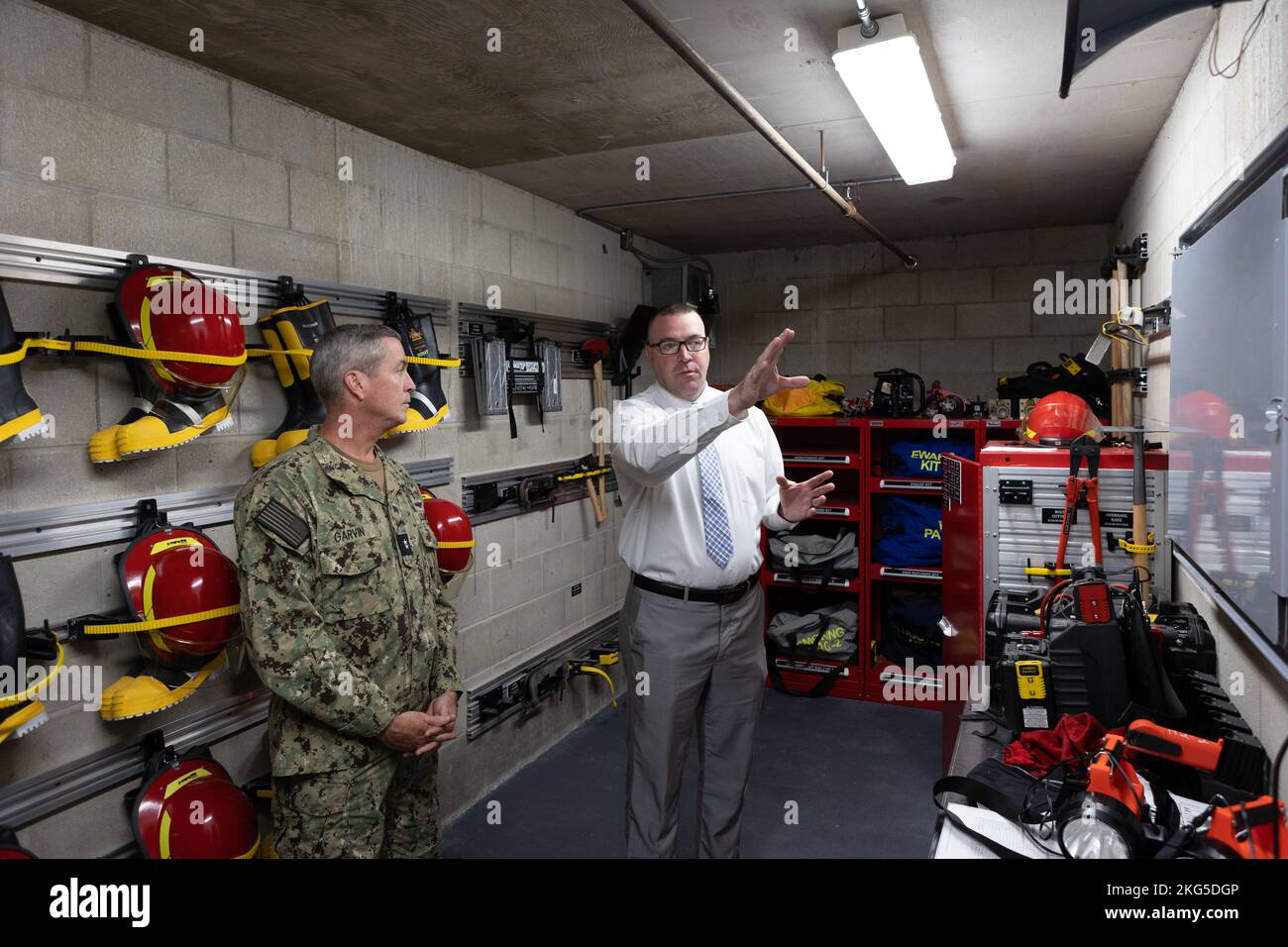 Rear Adm. Pete Garvin, left, commander, Naval Education and Training ...
