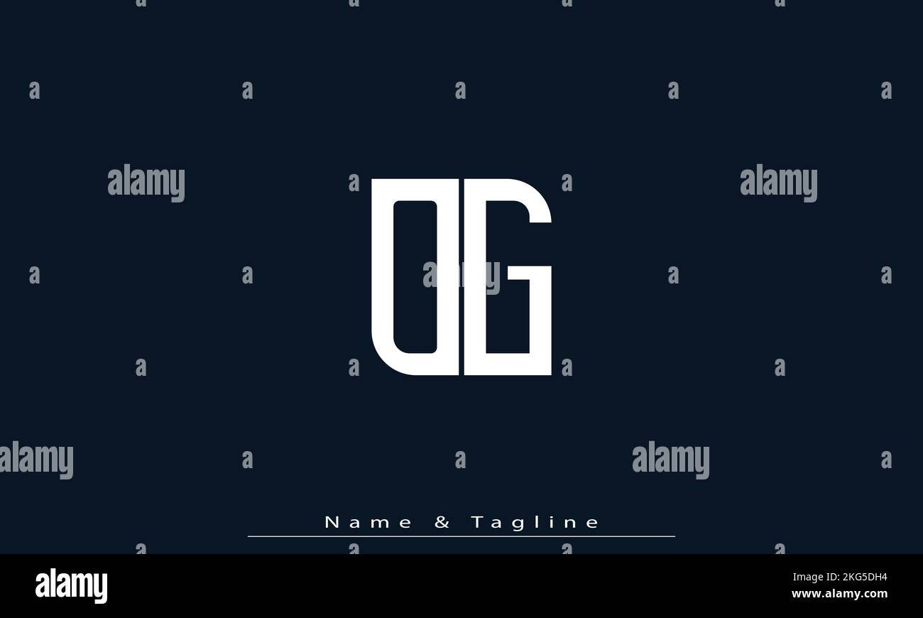 Alphabet letters Initials Monogram logo NG , GN Stock Vector Image ...