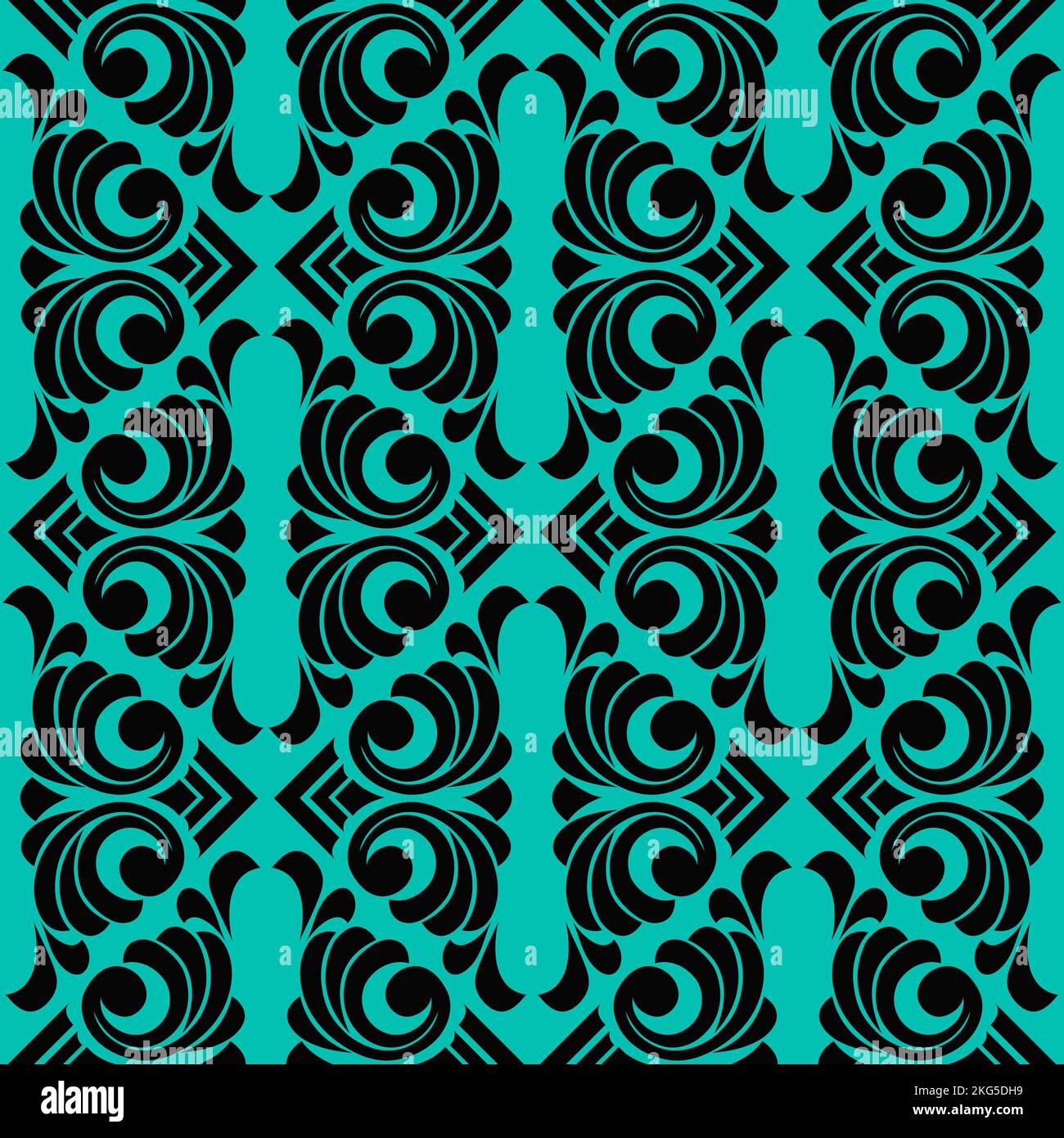 Vector damask vintage baroque scroll ornament swirl. seamless pattern ...