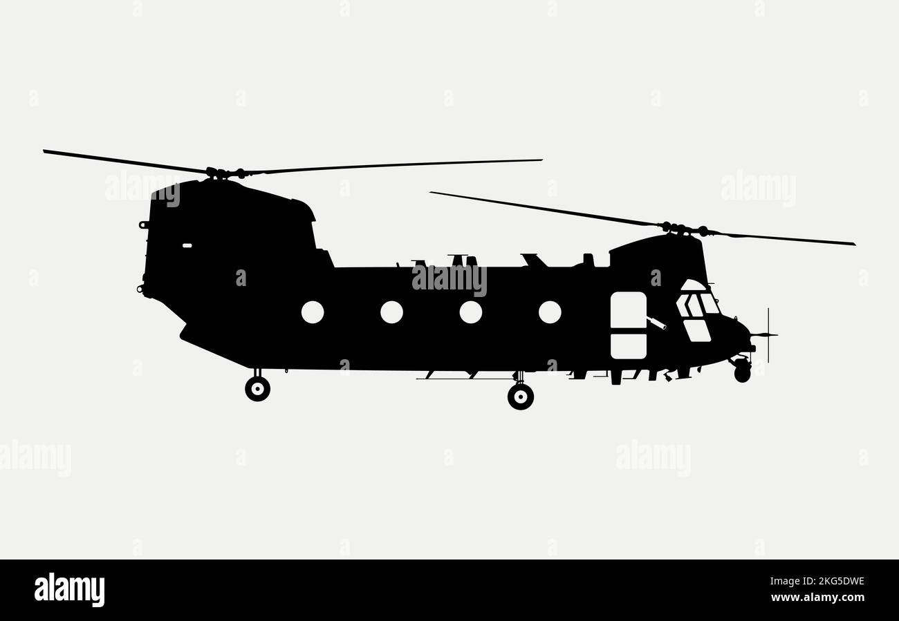 A simple tandem rotor helicopter icon isolated on a white background ...