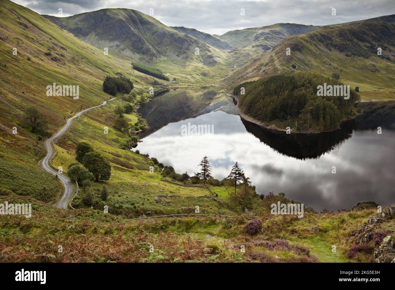 Haweswater and Mardale Head seen from from The Corpse Road, in the ...