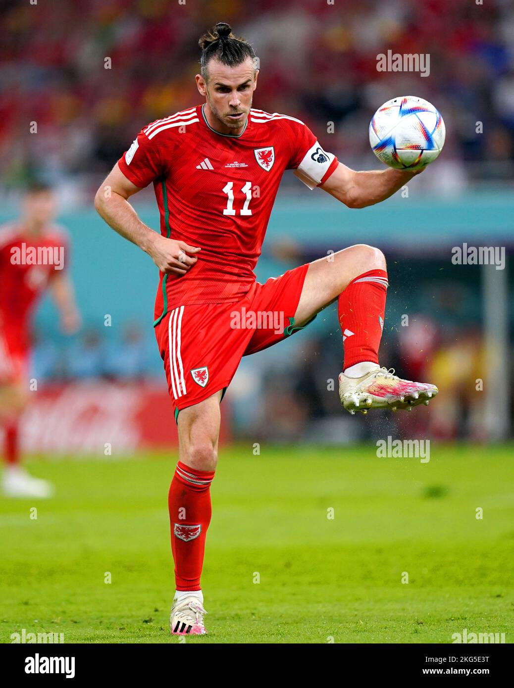 Wales' Gareth Bale during the FIFA World Cup Group B match at the Ahmad ...