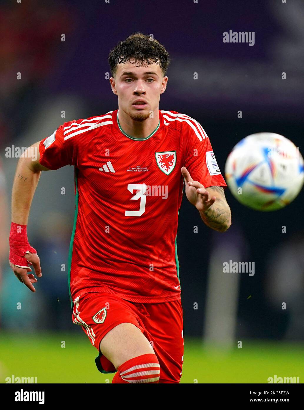 Wales' Neco Williams during the FIFA World Cup Group B match at the ...