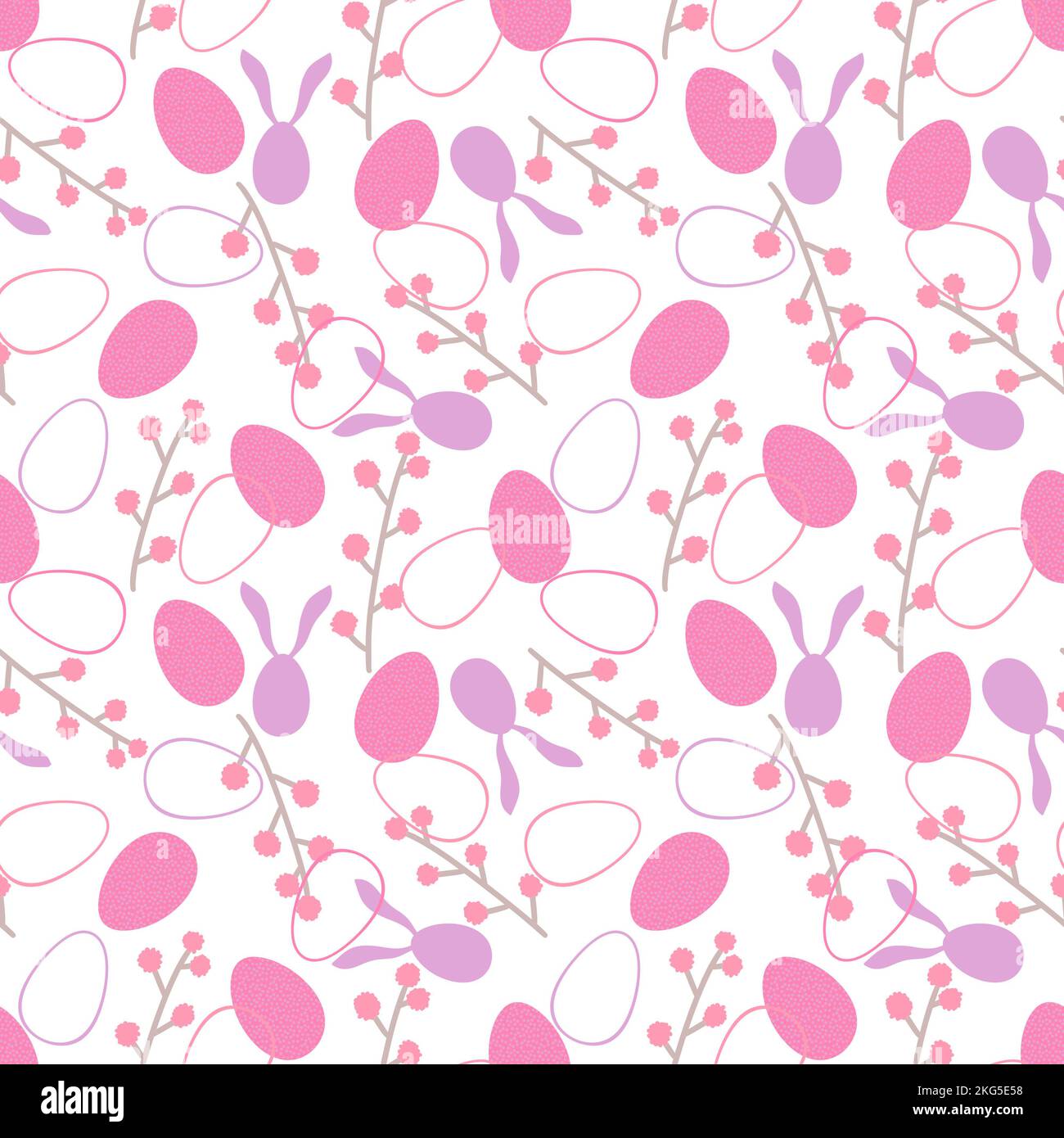 Easter eggs seamless spring pattern for kids clothes print and ...