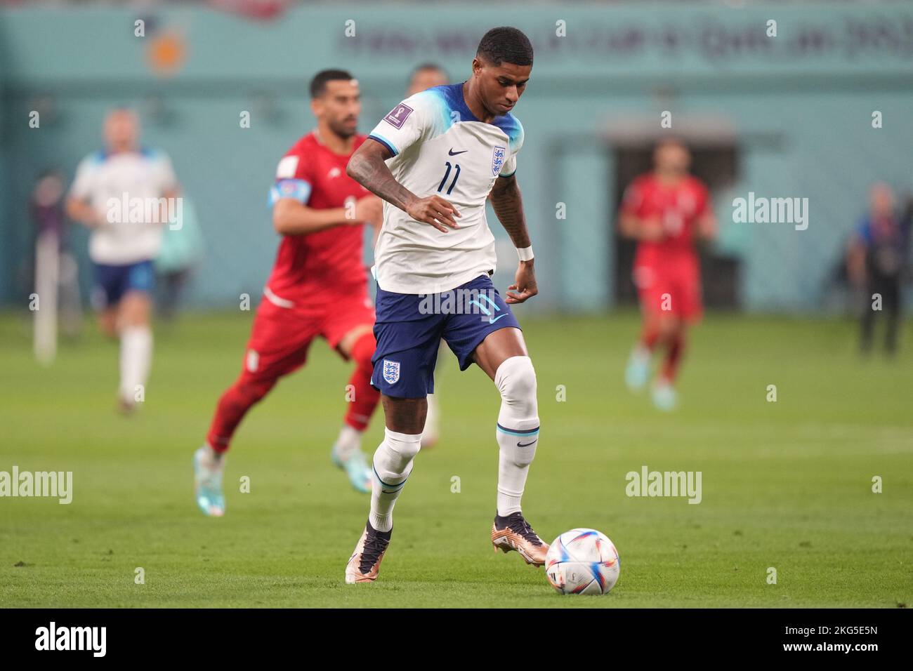 Marcus Rashford of England during the Qatar 2022 World Cup match, group ...