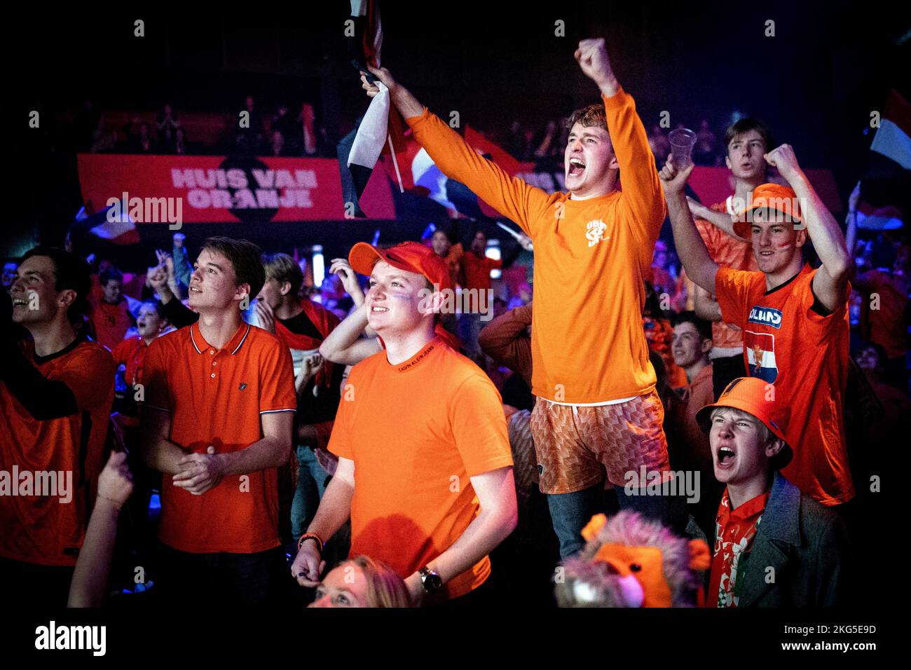 AMSTERDAM - Orange fans in the House of Orange in AFAS Live, the ...