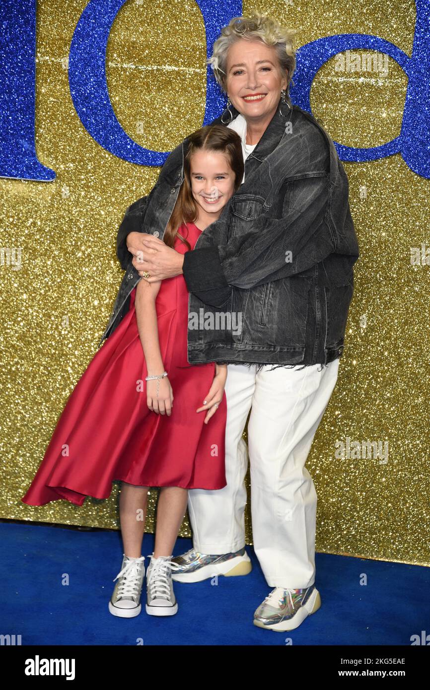 London, UK. 21st Nov, 2022. London, UK. Alisha Weir, Emma Thompson ...