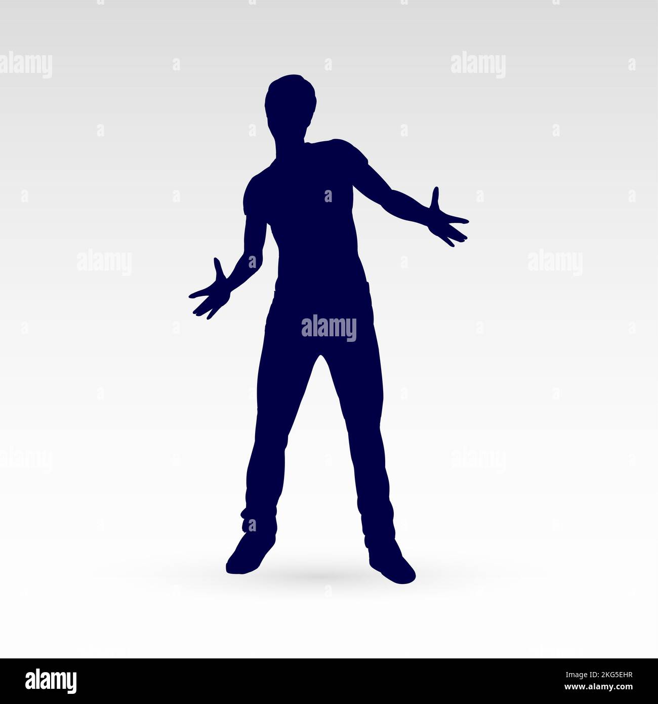 Modern Style Dancer Silhouette of a Man Dancer Hip Hop Choreography ...