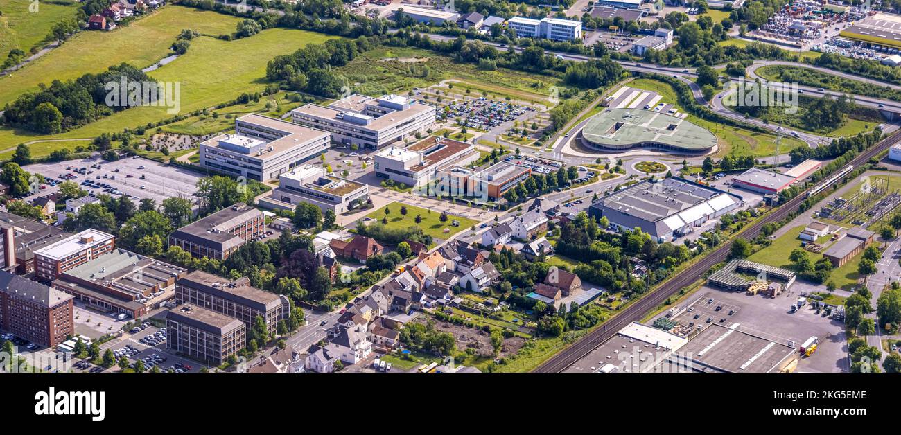 Aerial view, Hamm-Lippstadt University of Applied Sciences, HSHL ...