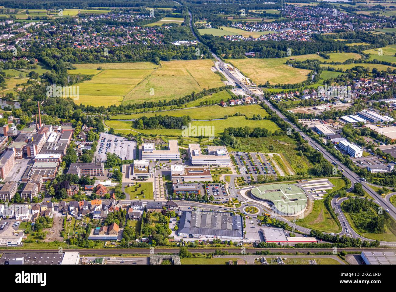Aerial view, Hamm-Lippstadt University of Applied Sciences, HSHL ...
