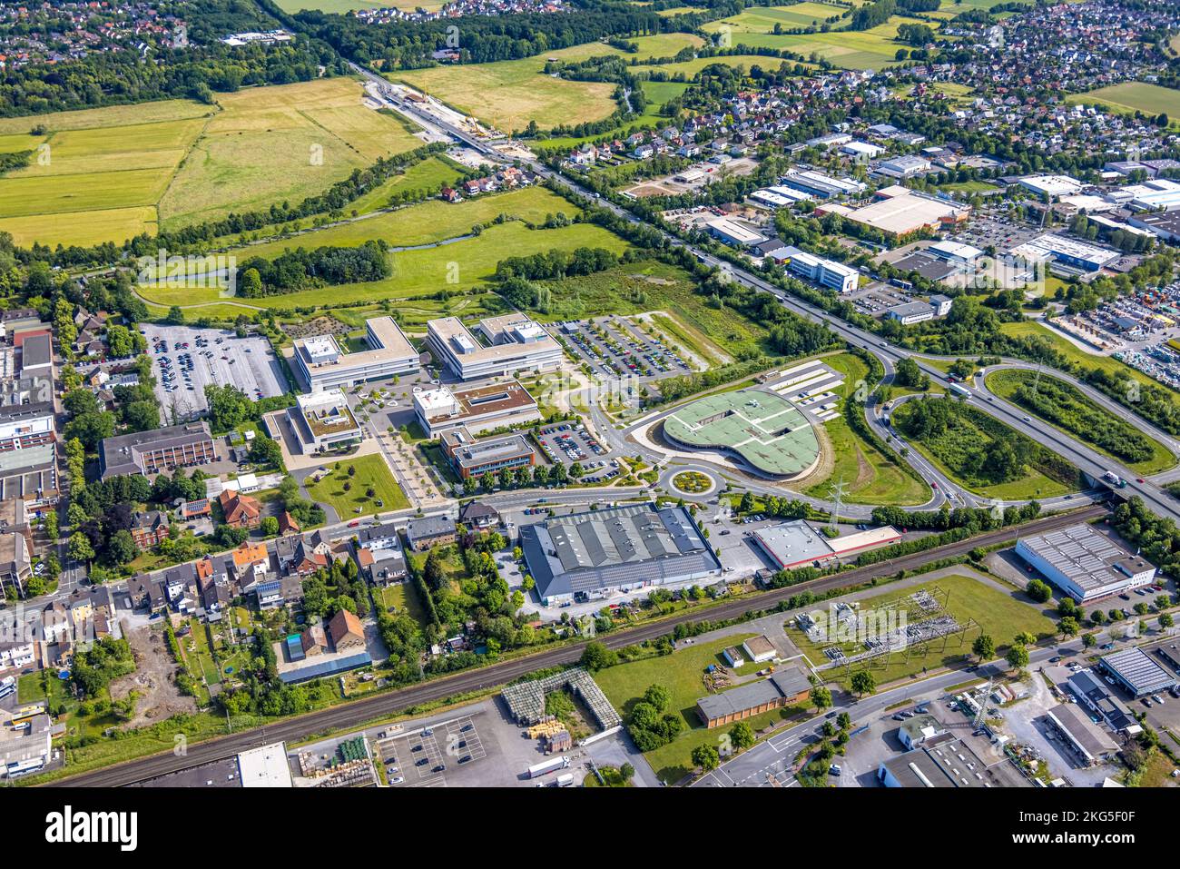 Aerial view, Hamm-Lippstadt University of Applied Sciences, HSHL ...