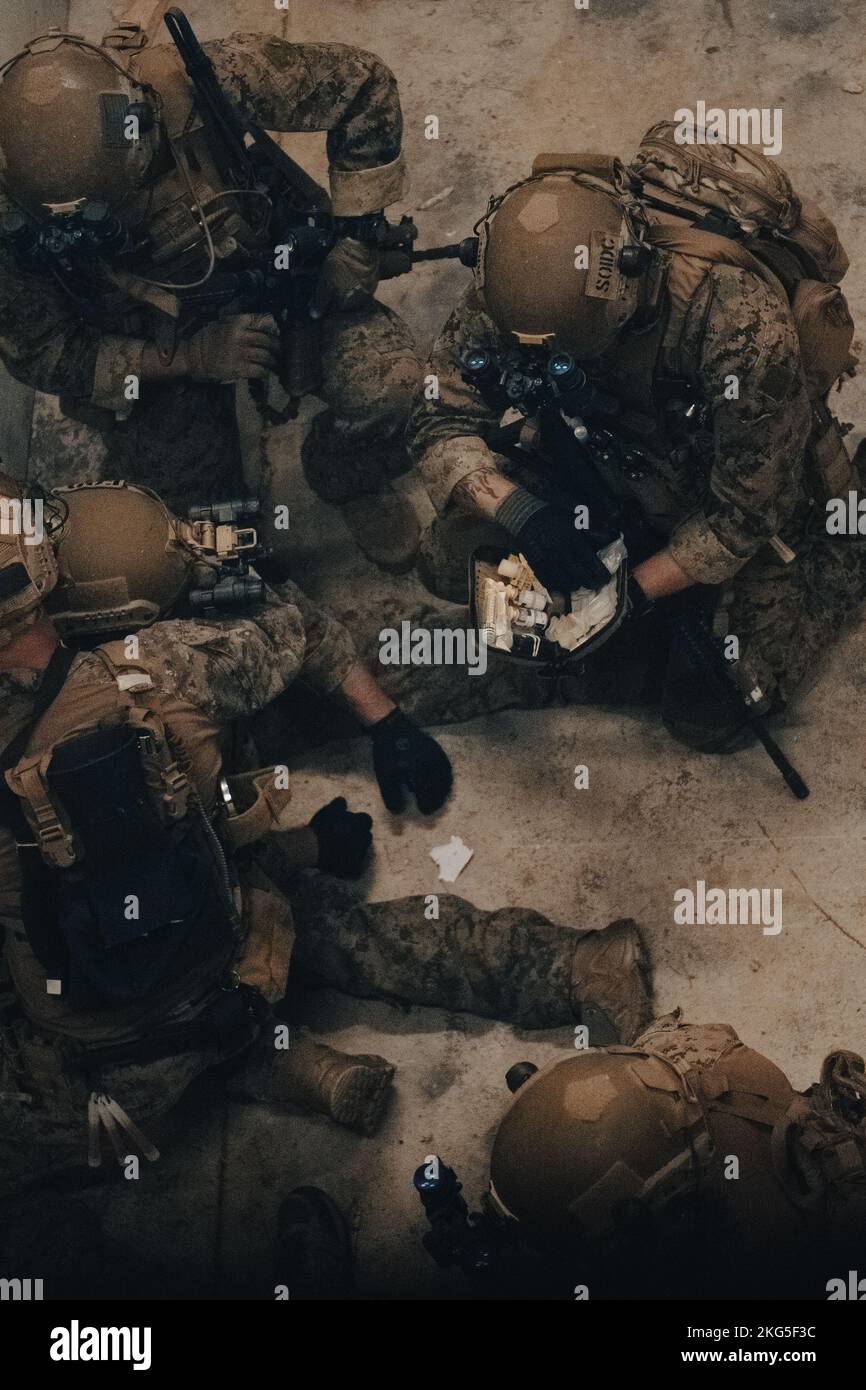 U.S. Marines with Maritime Special Purpose Force (MSPF), 26th Marine ...