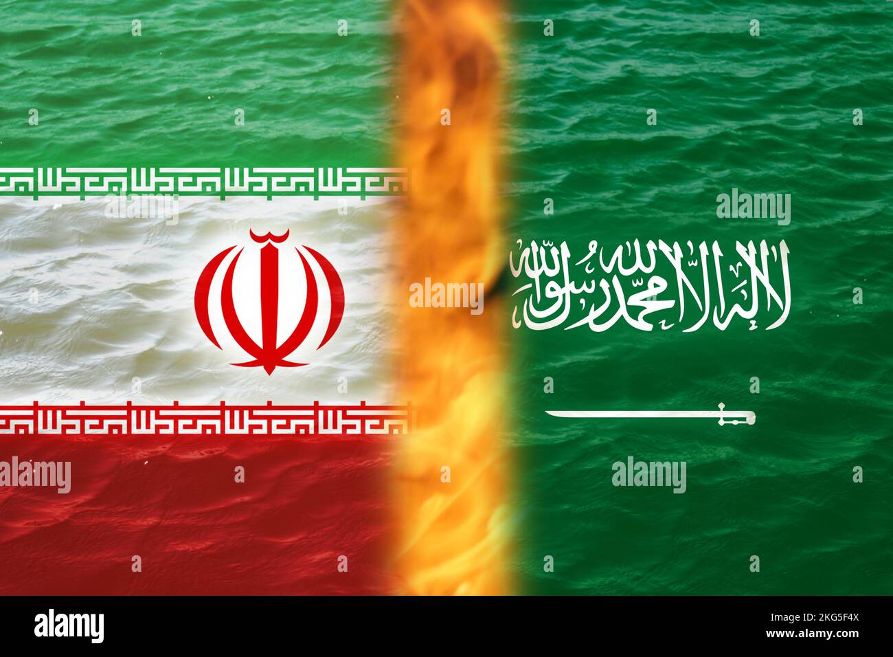 Usa iran saudi flag hi-res stock photography and images - Alamy