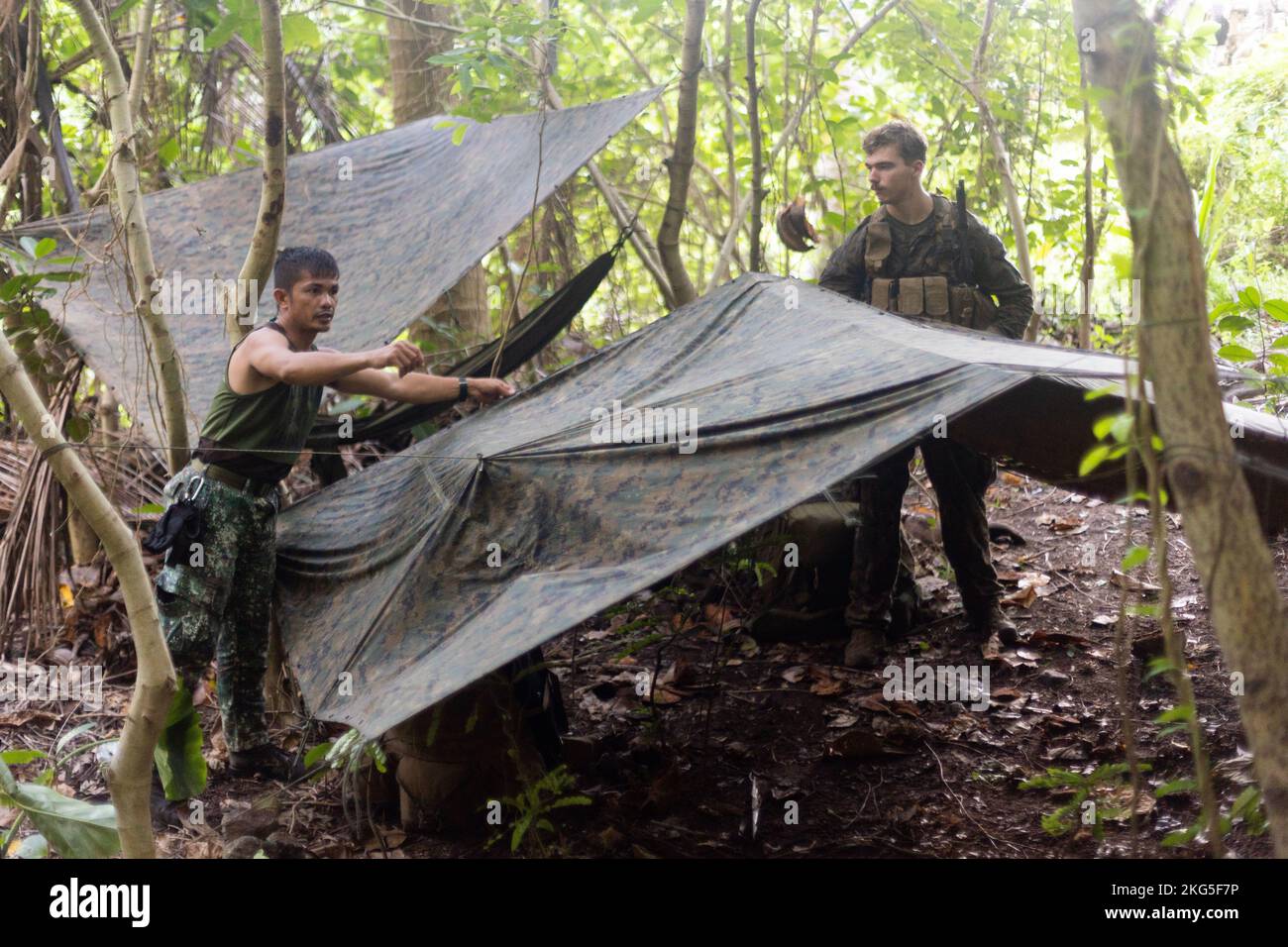 U.S. Marines with Maritime Raid Force, 31st Marine Expeditionary Unit, and Philippine ...