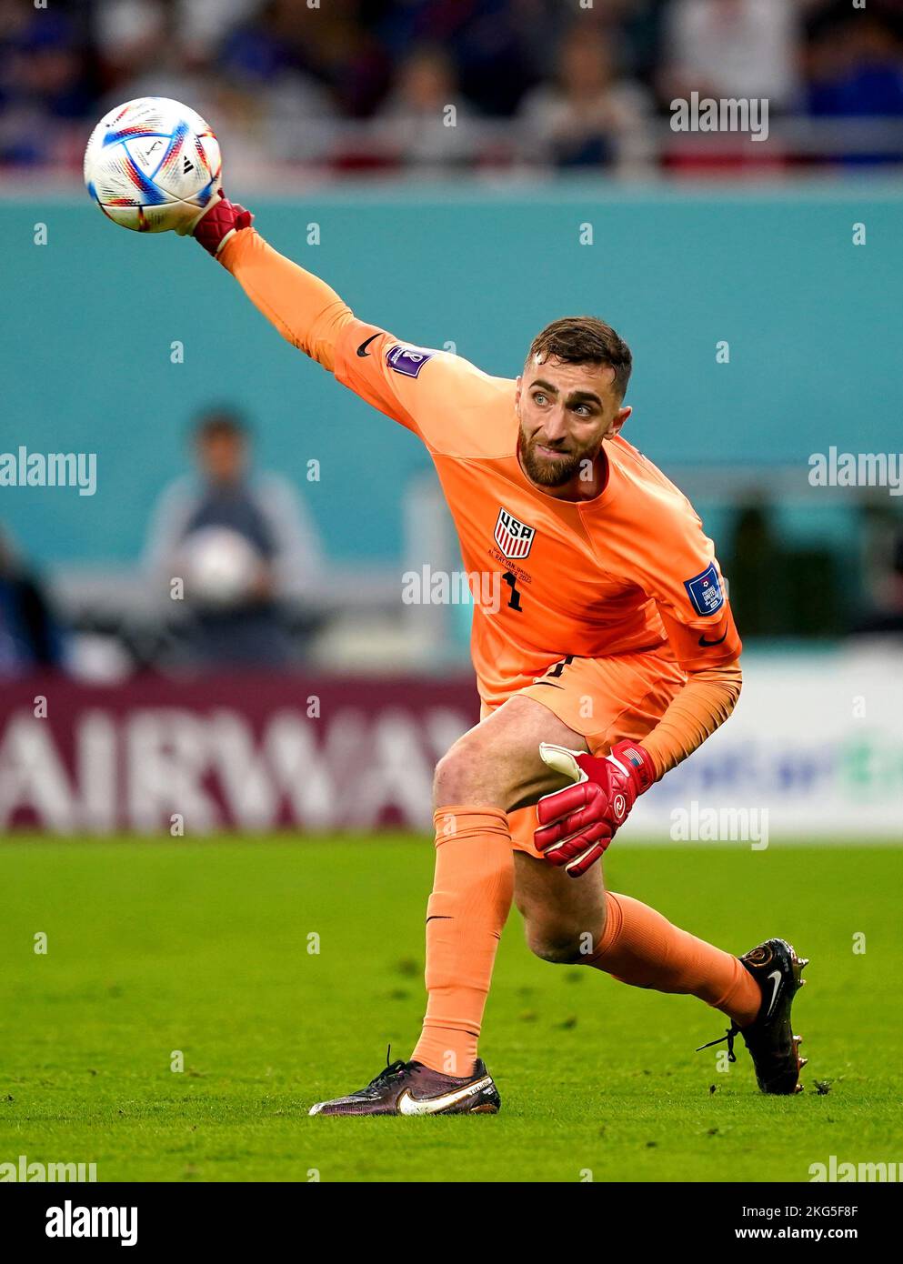 USA goalkeeper Matt Turner during the FIFA World Cup Group B match at ...