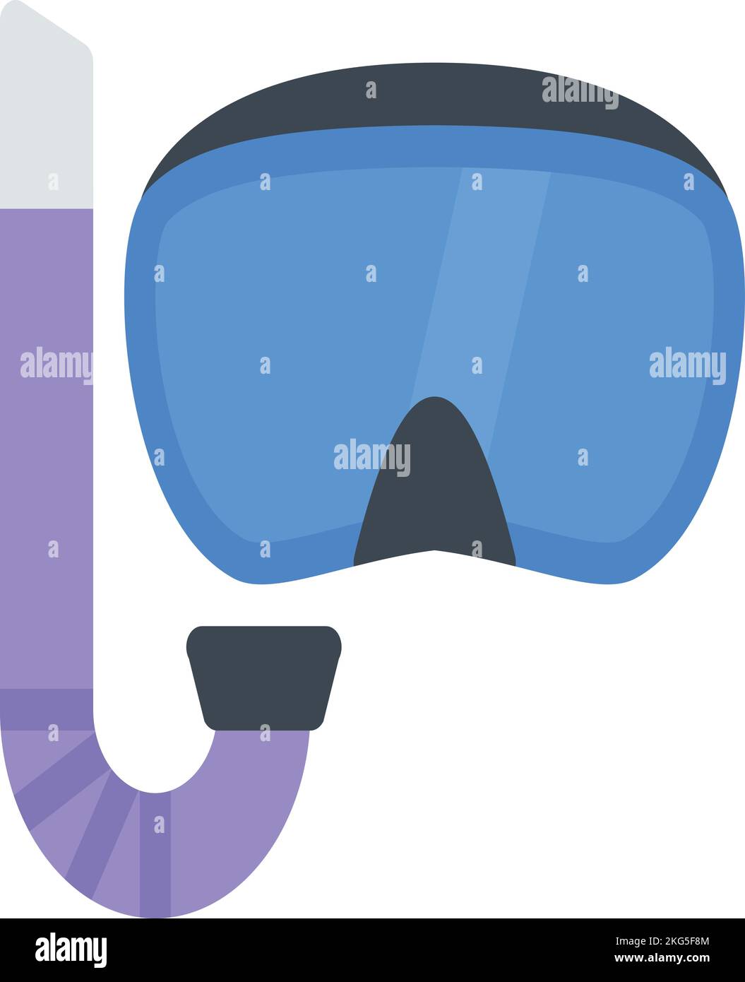 White diving mask snorkel icon Stock Vector Images - Alamy