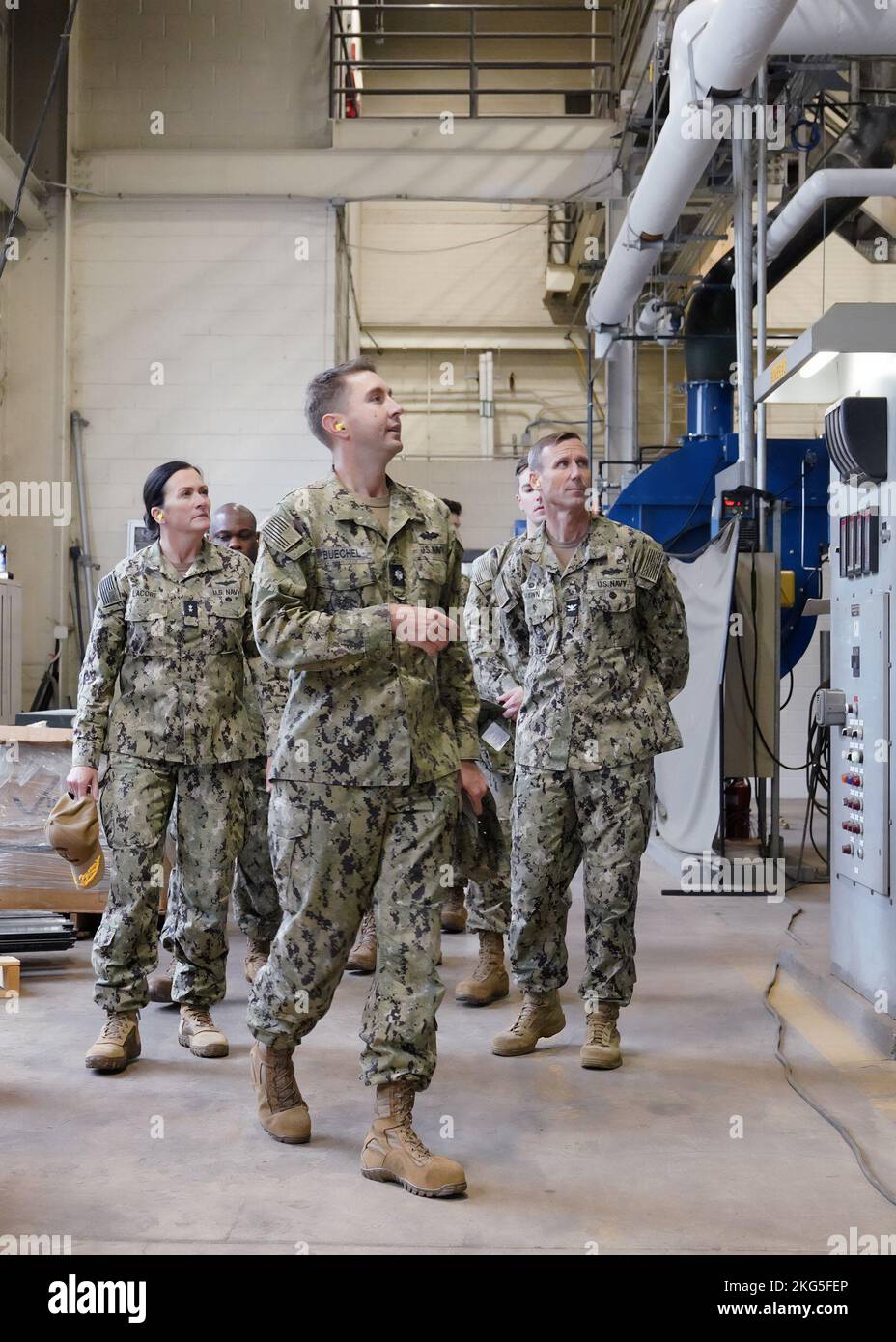 Rear Adm. Nancy Lacore, commandant, Naval District Washington (left ...