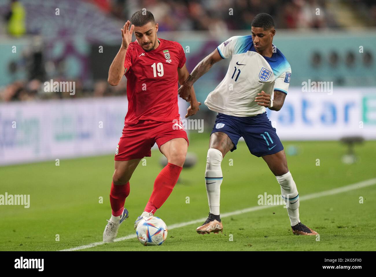 Marcus Rashford of England during the Qatar 2022 World Cup match, group ...