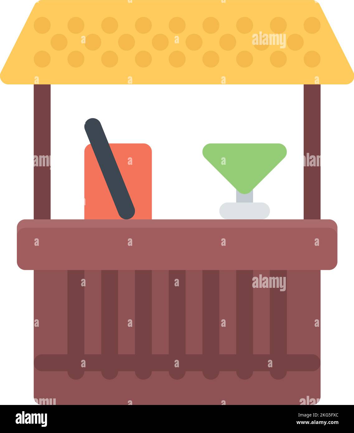 Beach bar Stock Vector Images - Alamy