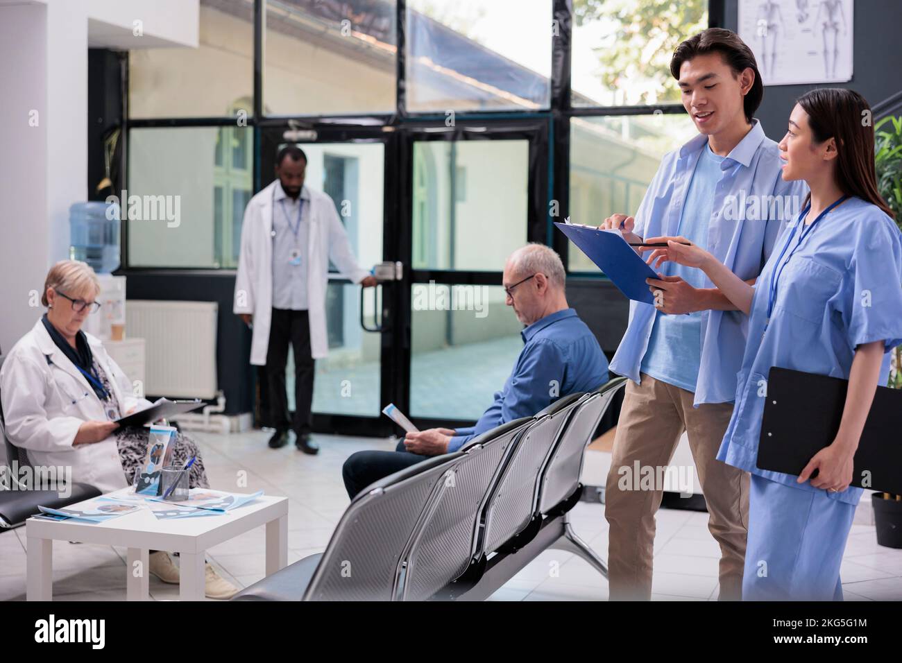 In hospital corridor diverse medical hi-res stock photography and ...