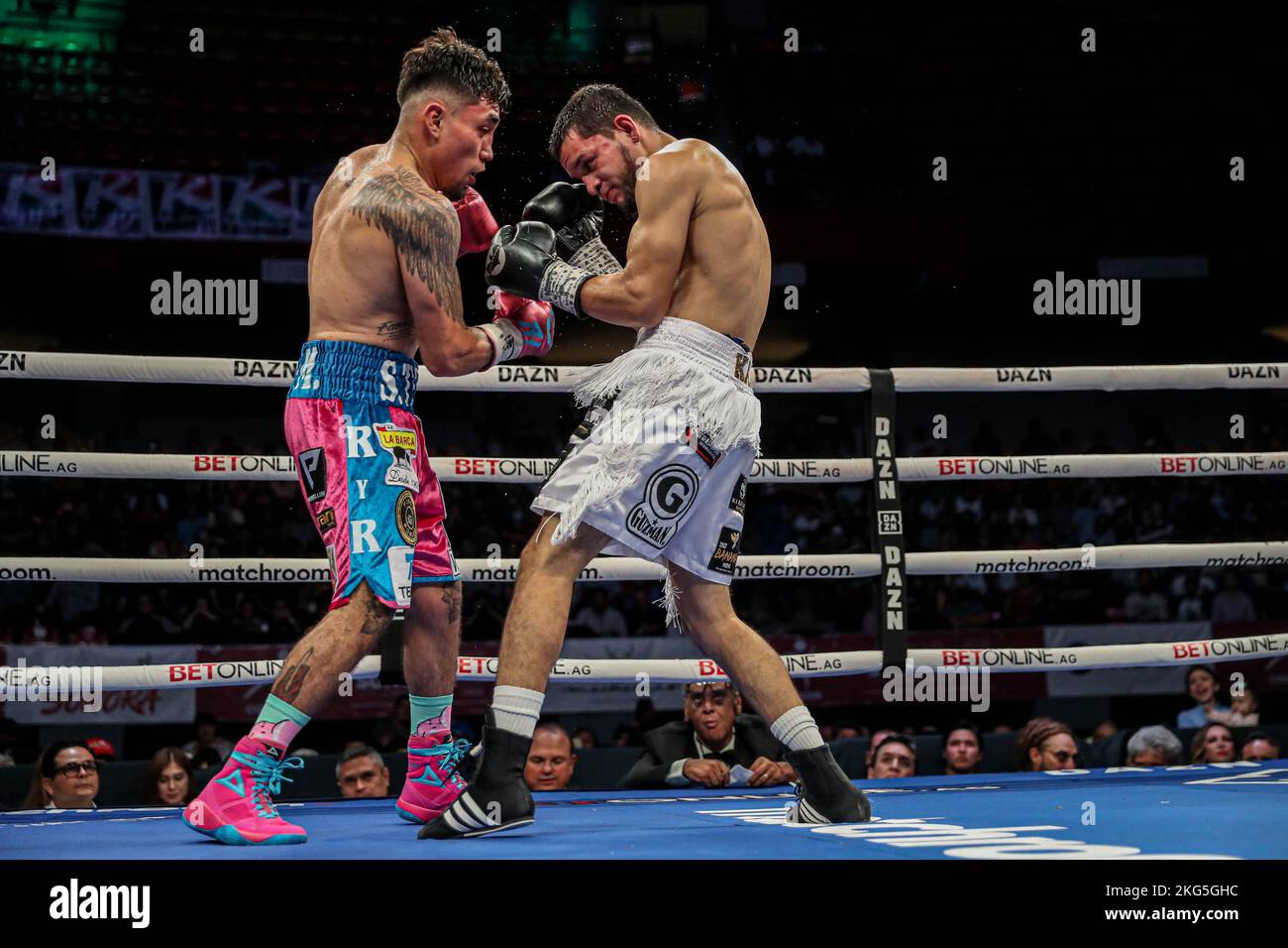 HERMOSILLO, MEXICO - SEPTEMBER 03: Eduardo 'Rocky' Hernandez (pink ...