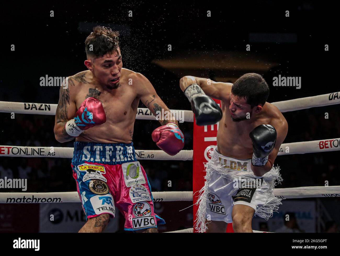 HERMOSILLO, MEXICO - SEPTEMBER 03: Eduardo 'Rocky' Hernandez (pink ...