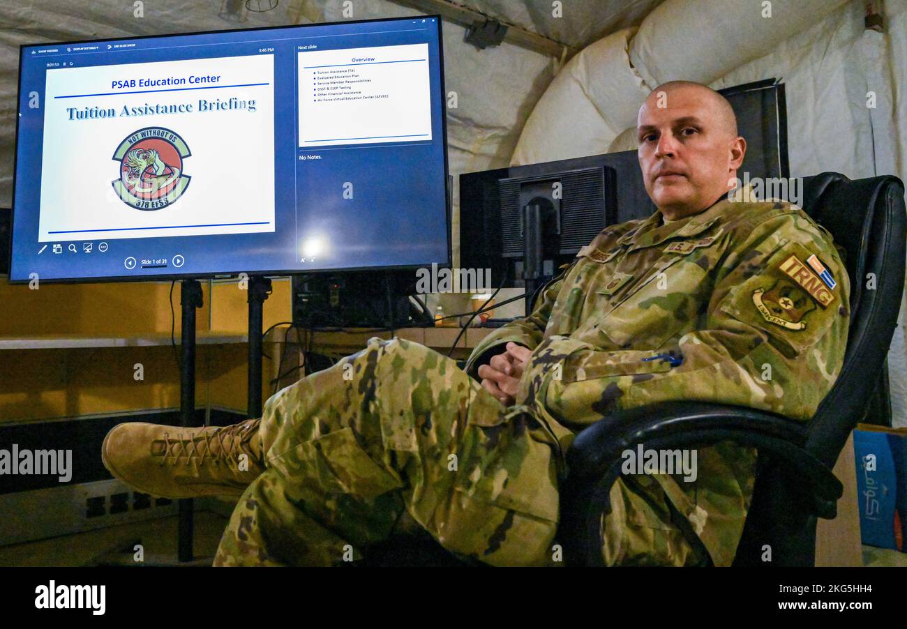U.S. Air Force Master Sgt. Bronson Moss, the education and training ...