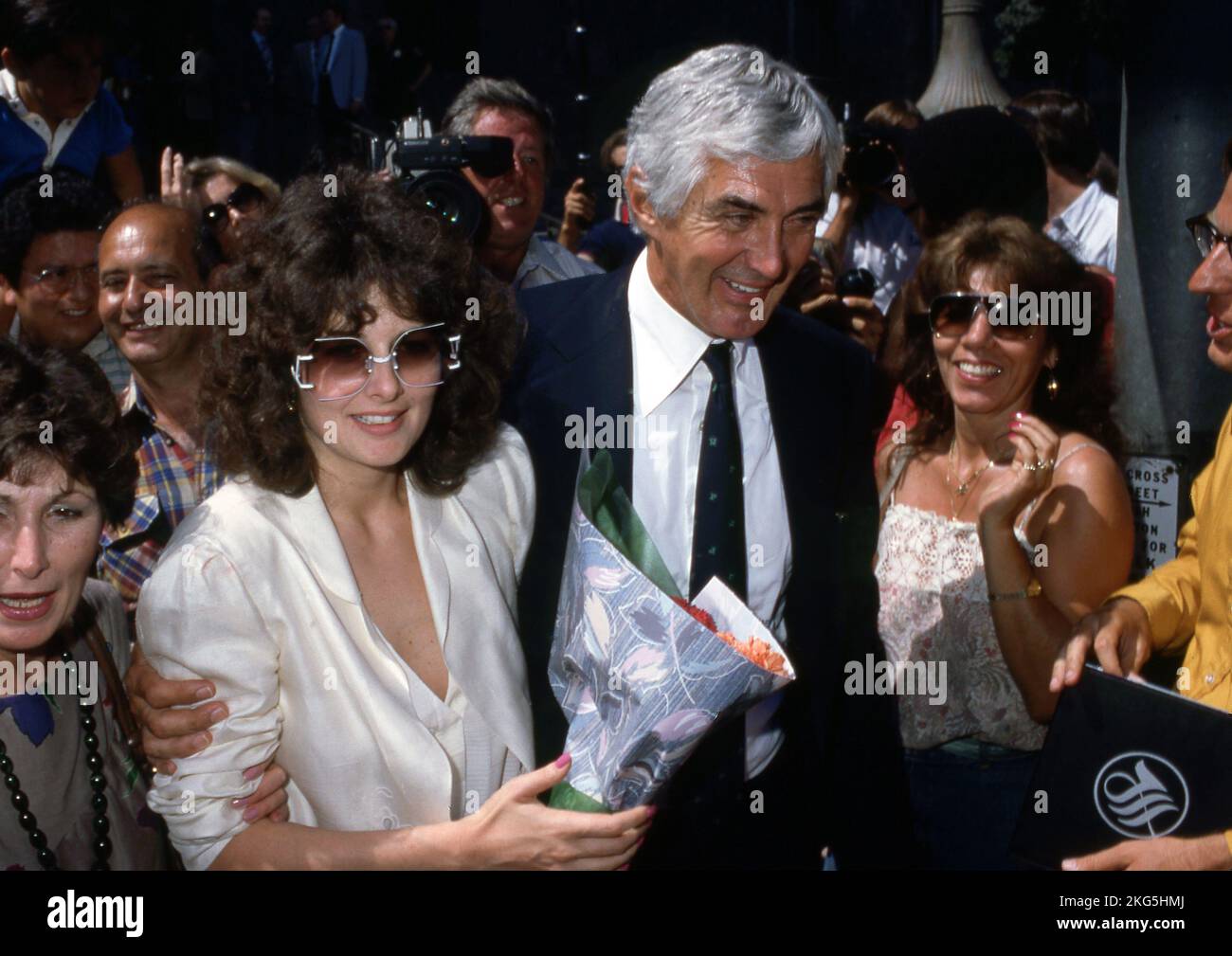John DeLorean and wife Cristina at U.S. Federal Courthouse in Los ...