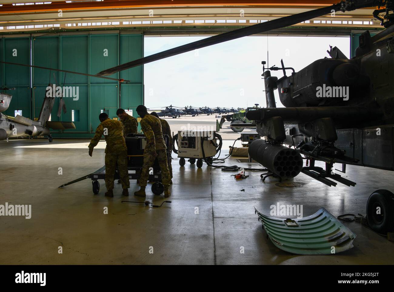 U.S. Soldiers with 1-3rd Attack Battalion (1-3 AB), 12th Combat ...