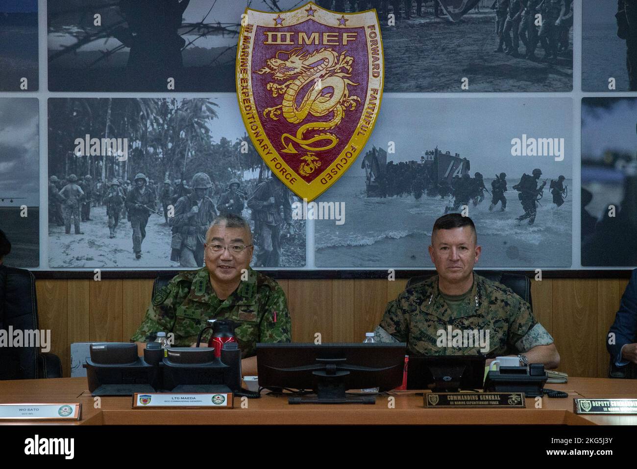 U.S. Marine Corps Lt. Gen. James Bierman Jr., commanding general of III ...