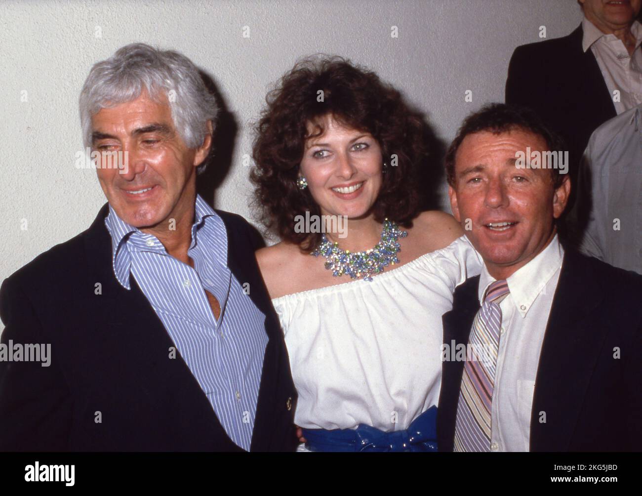 John DeLorean and wife Cristina with lawyer, Howard Weitzman 1984 ...