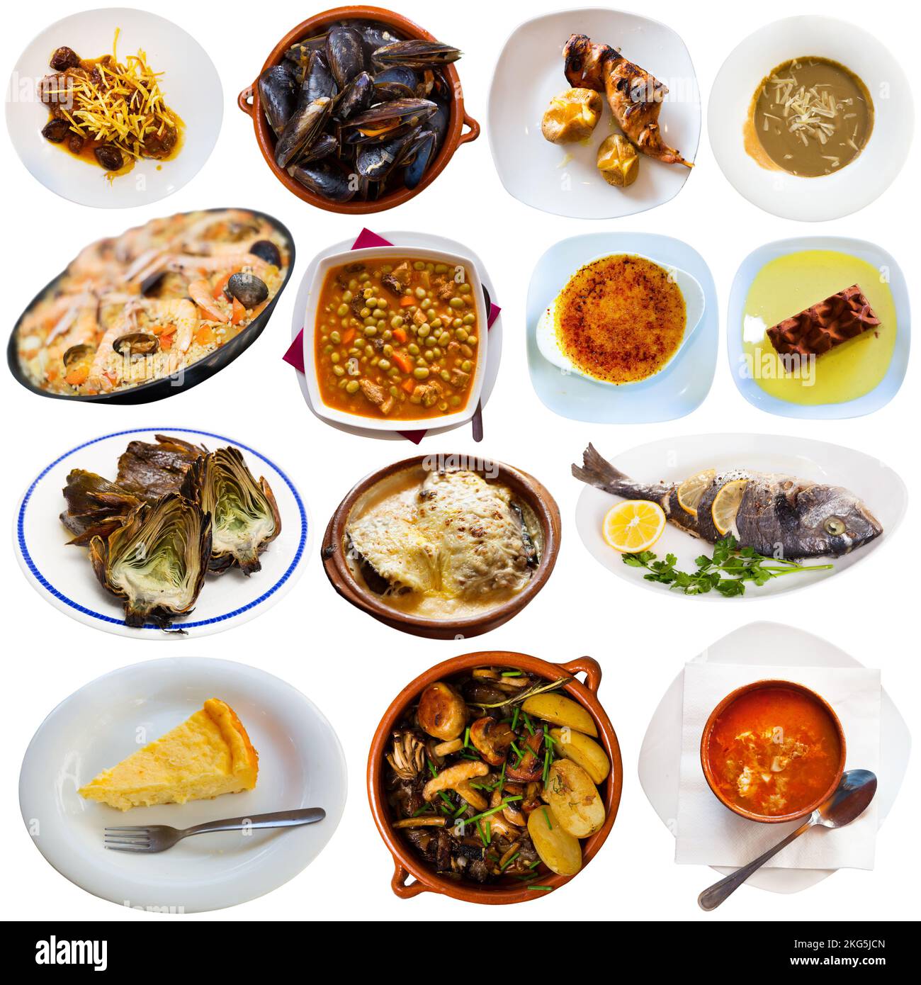 Set of Catalan dishes Stock Photo - Alamy
