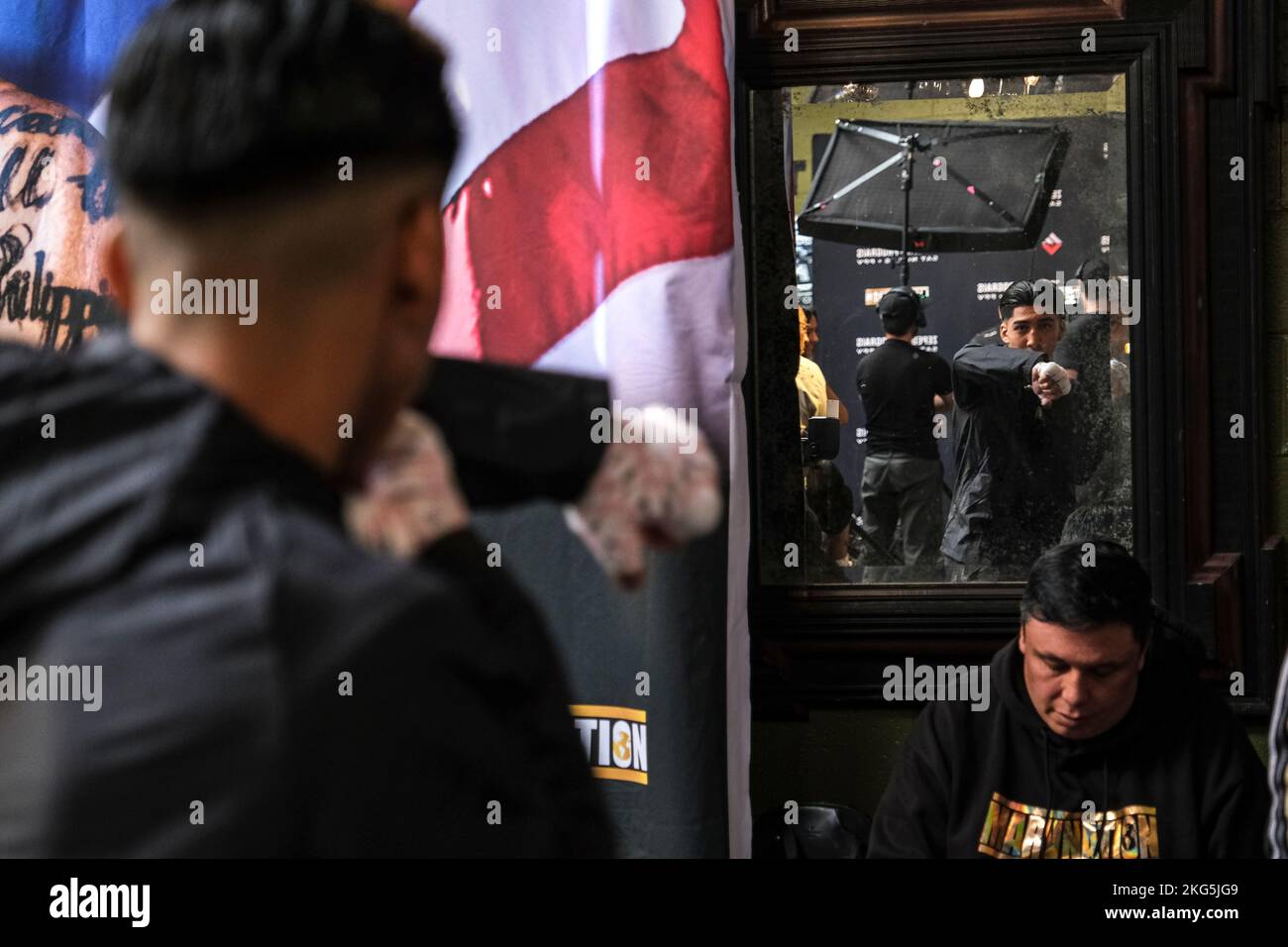 Los Angeles, CA, USA. 21st Nov, 2022. Super Bantamweight prospect ...